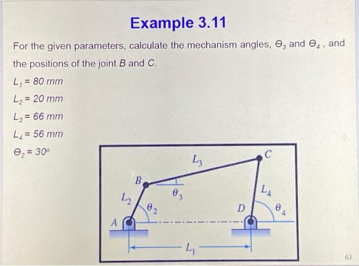 Solved For the given parameters, calculate the mechanism | Chegg.com
