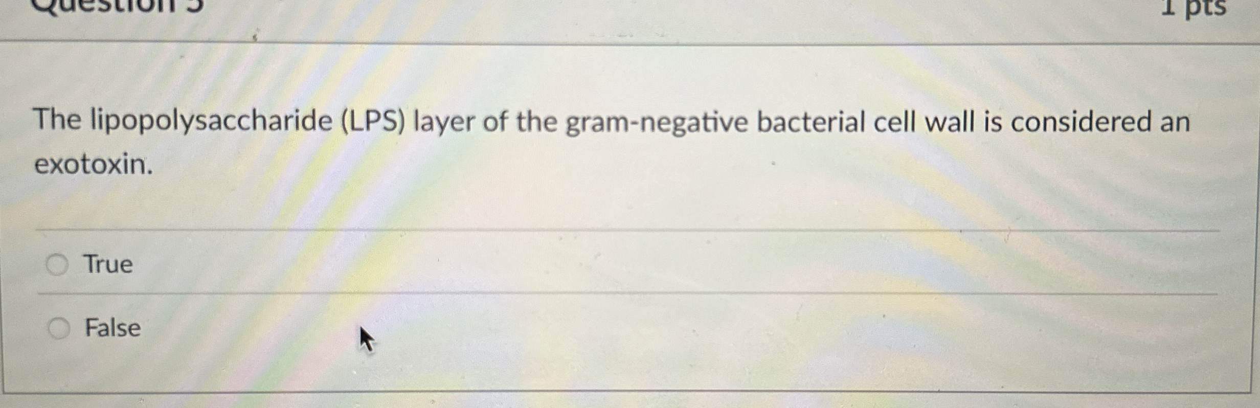 Solved The lipopolysaccharide (LPS) ﻿layer of the | Chegg.com