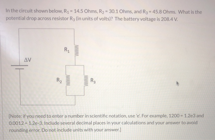 Solved In the circuit shown below, R1 = 14.5 Ohms, R2 = 30.1 | Chegg.com