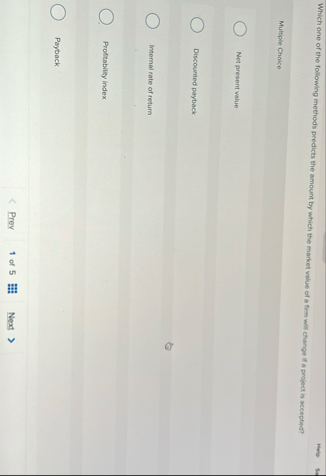 Solved Which one of the following methods predicts the | Chegg.com