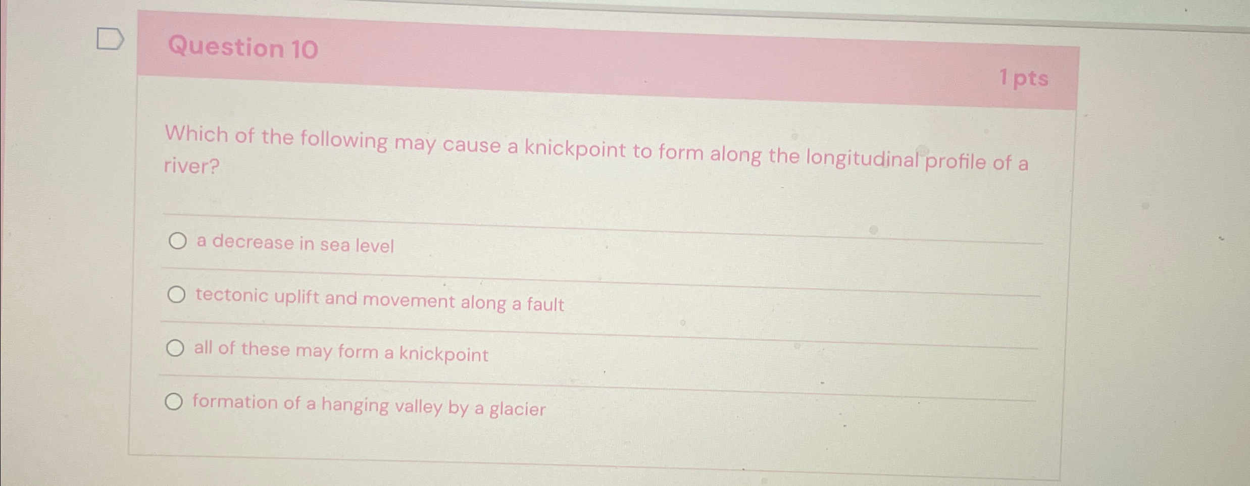 Solved Question 101ptsWhich of the following may cause a | Chegg.com