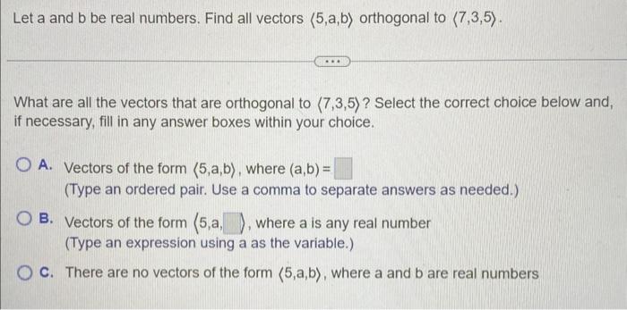 Solved Let \\( \\mathrm{a} \\) and \\( \\mathrm{b} \\) be | Chegg.com