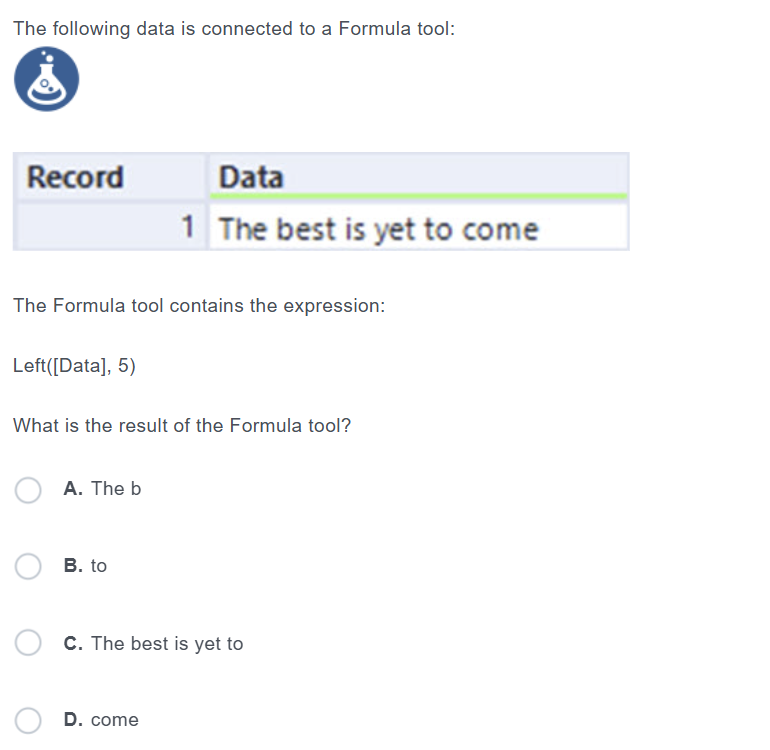 Solved The following data is connected to a Formula | Chegg.com