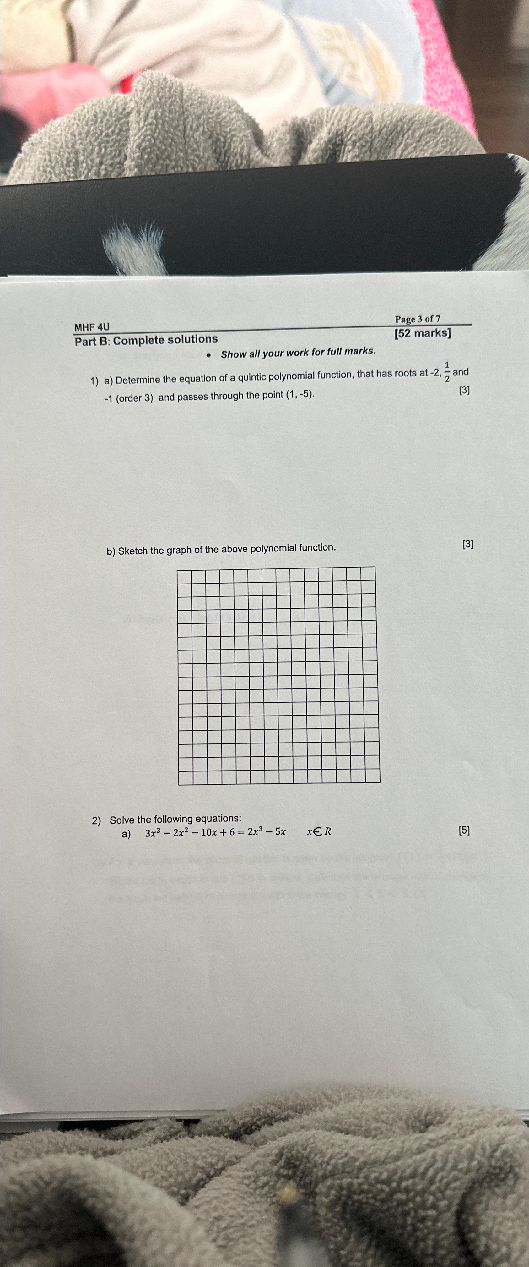 Solved MHF 4UPage 3 ﻿of 7Part B: Complete solutions[52 | Chegg.com