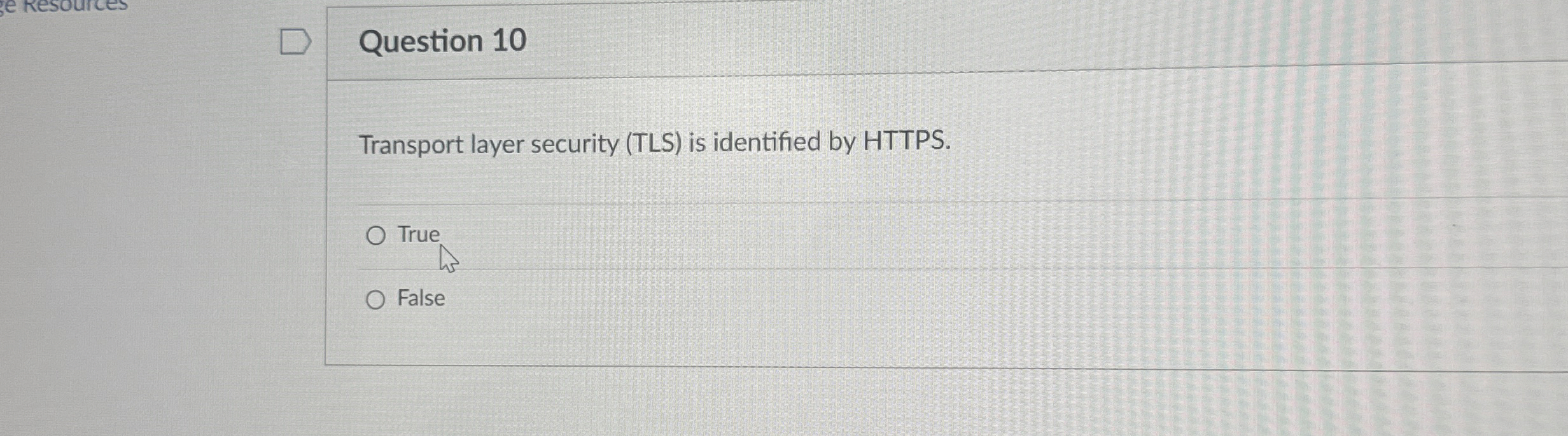 Solved Question 10Transport layer security (TLS) ﻿is | Chegg.com