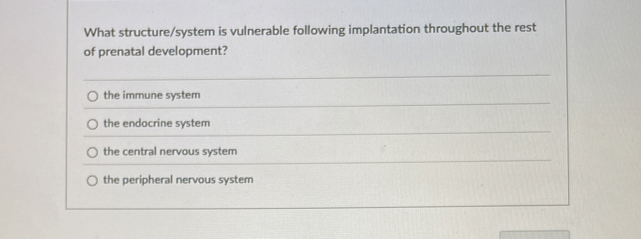 Solved What structure/system is vulnerable following | Chegg.com