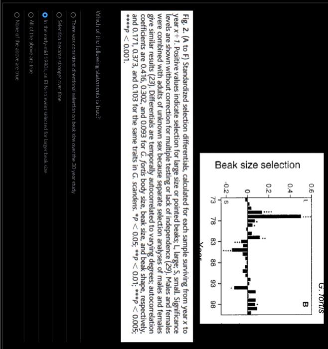 Solved Beak size selection | Chegg.com