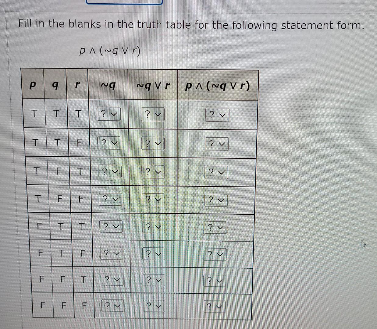Solved Fill in the blanks in the truth table for the | Chegg.com