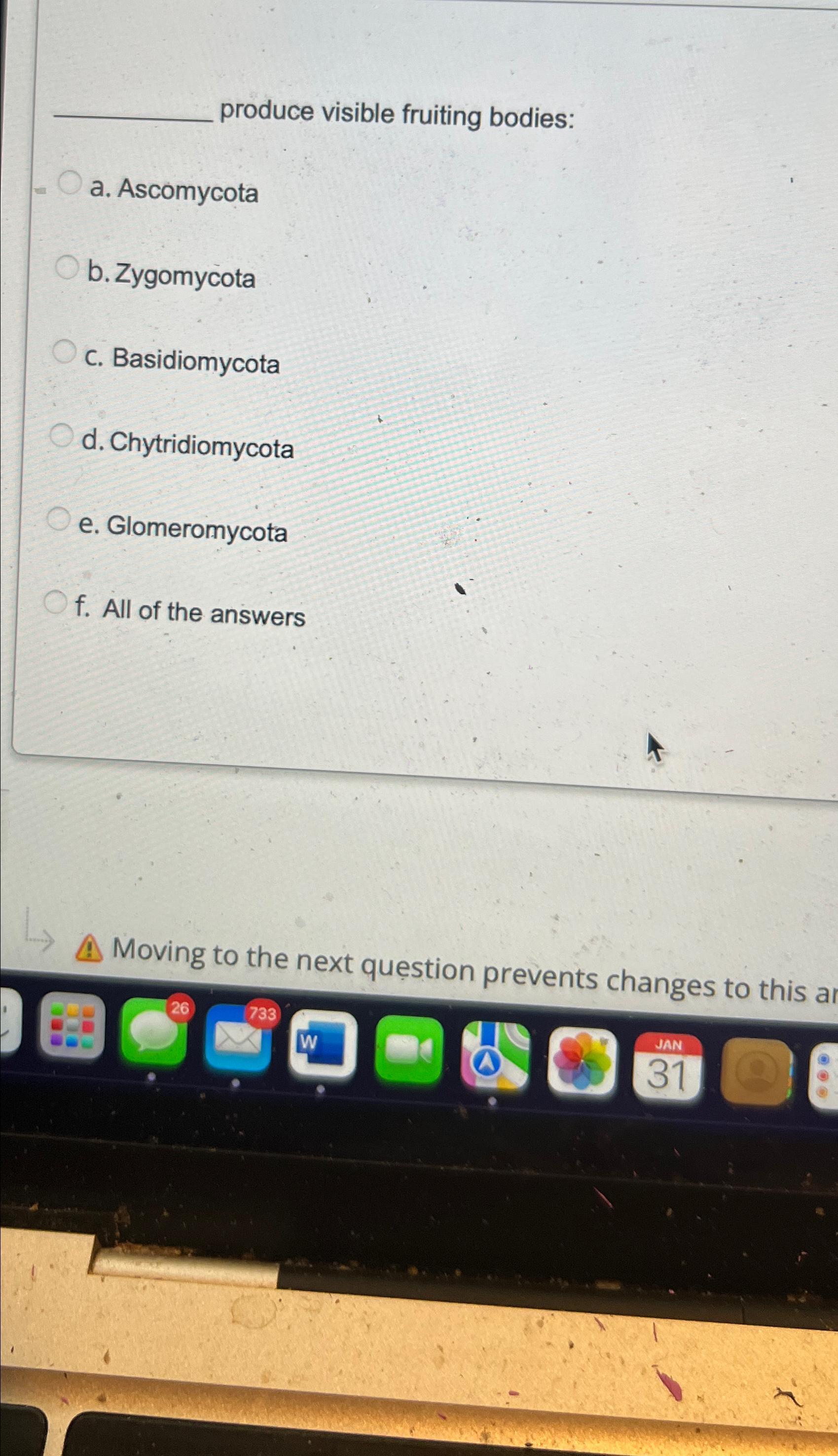 Solved produce visible fruiting bodies:a. ﻿Ascomycotab. | Chegg.com