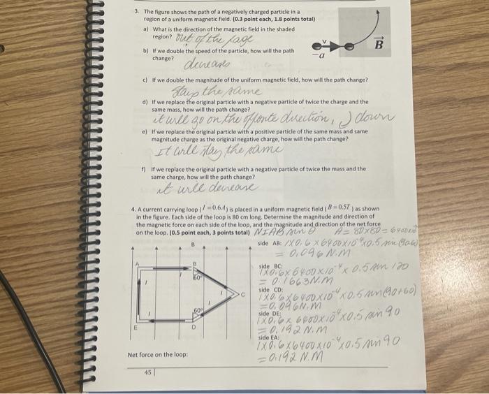 Solved Activity 3 Magnetic Fields and Magnetic Force | Chegg.com