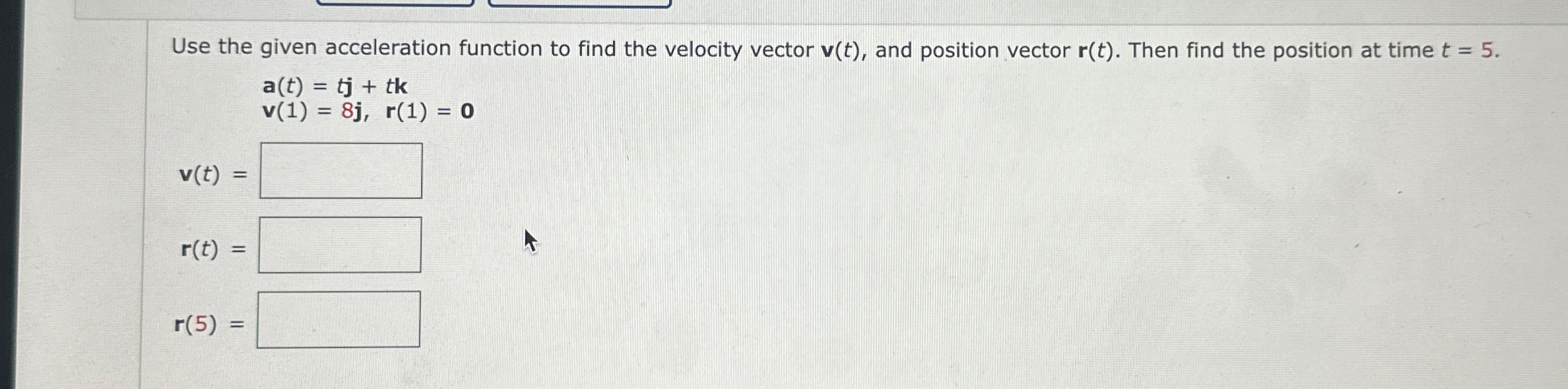 Solved Use the given acceleration function to find the | Chegg.com