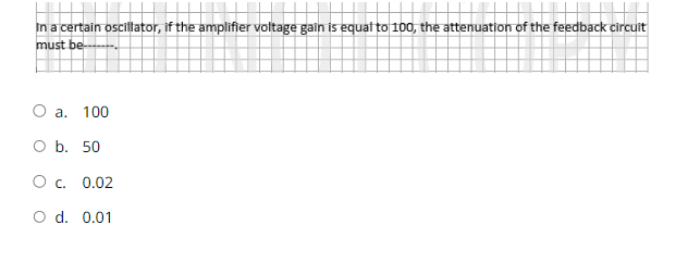 In a certain oscillator, if the amplifier voltage | Chegg.com