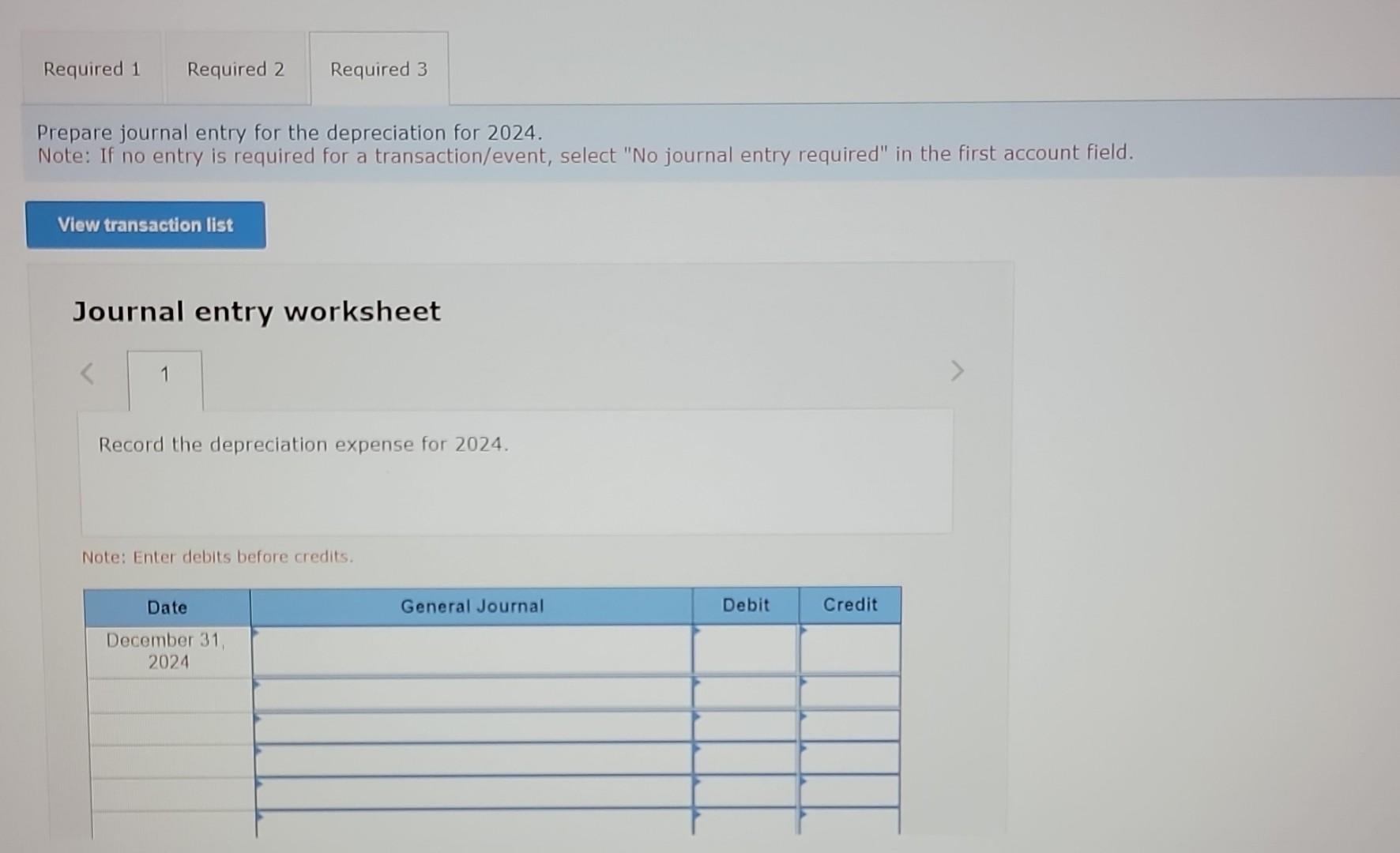 Solved 1. Prepare journal entries for the depreciation for | Chegg.com