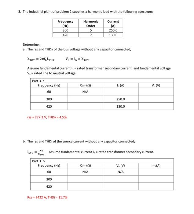 Solved 1. Determine the THDi and rss values of a current | Chegg.com