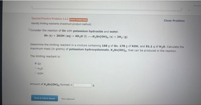 Solved Identafy limiting reactants (maximum product method). | Chegg.com