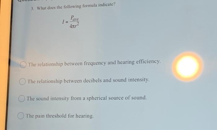 Solved 3. What does the following formula indicate? Pave I = | Chegg.com