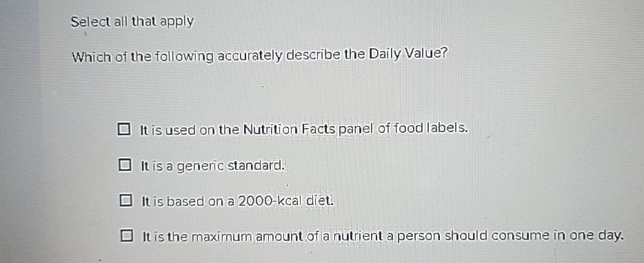 Solved Select all that applyWhich of the following | Chegg.com