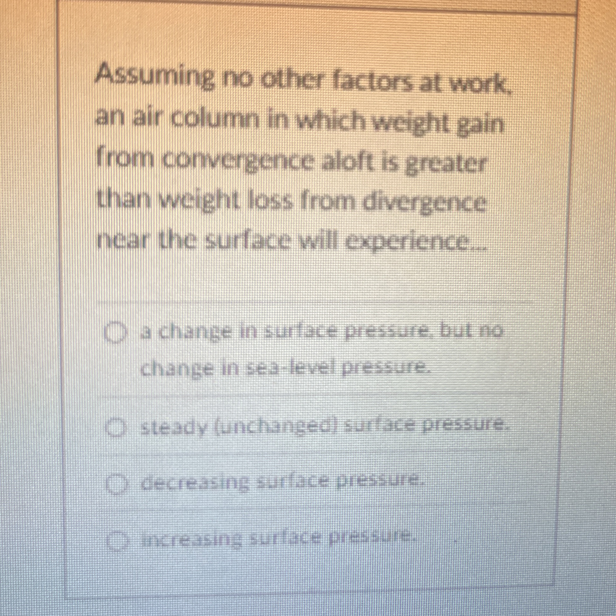 Solved Assuming no other factors at work,an air column in | Chegg.com