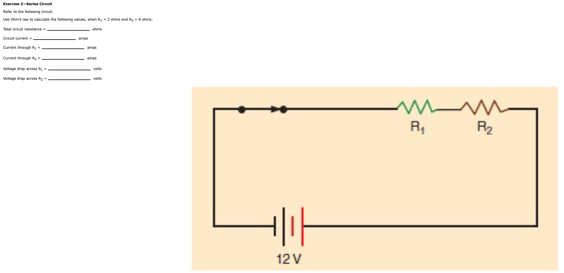 Solved Using Ohms LawRt= ﻿R1 ﻿x R2 / ﻿R1 + ﻿R2And Rt | Chegg.com