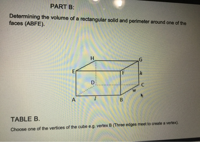determining the volume of a rectangular solid and | Chegg.com