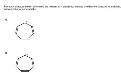 Solved For each structure below. determine the number of pi | Chegg.com