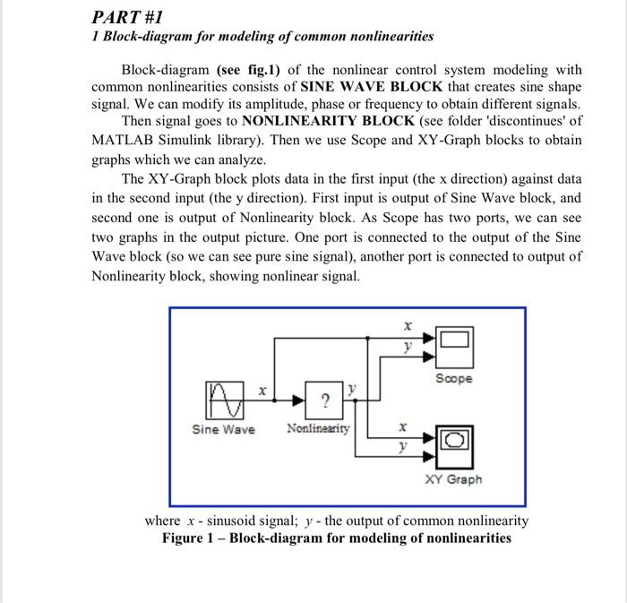 Solved PART #1 1 Block-diagram for modeling of common | Chegg.com