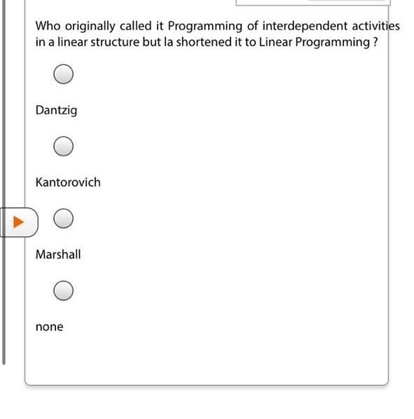 Solved Who originally called it Programming of | Chegg.com