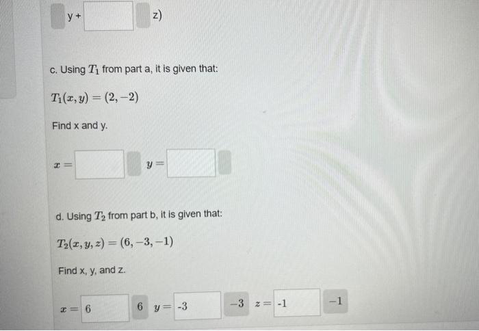 Solved a. The linear transformation T1:R2→R2 is given by: | Chegg.com