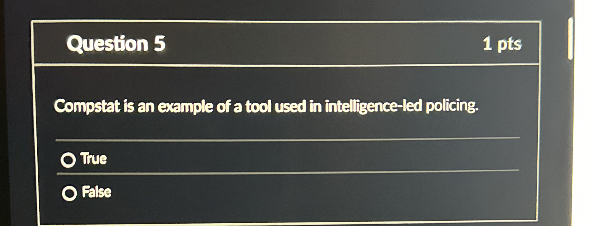 Solved Question 51 ﻿ptsCompstat is an example of a tool used | Chegg.com