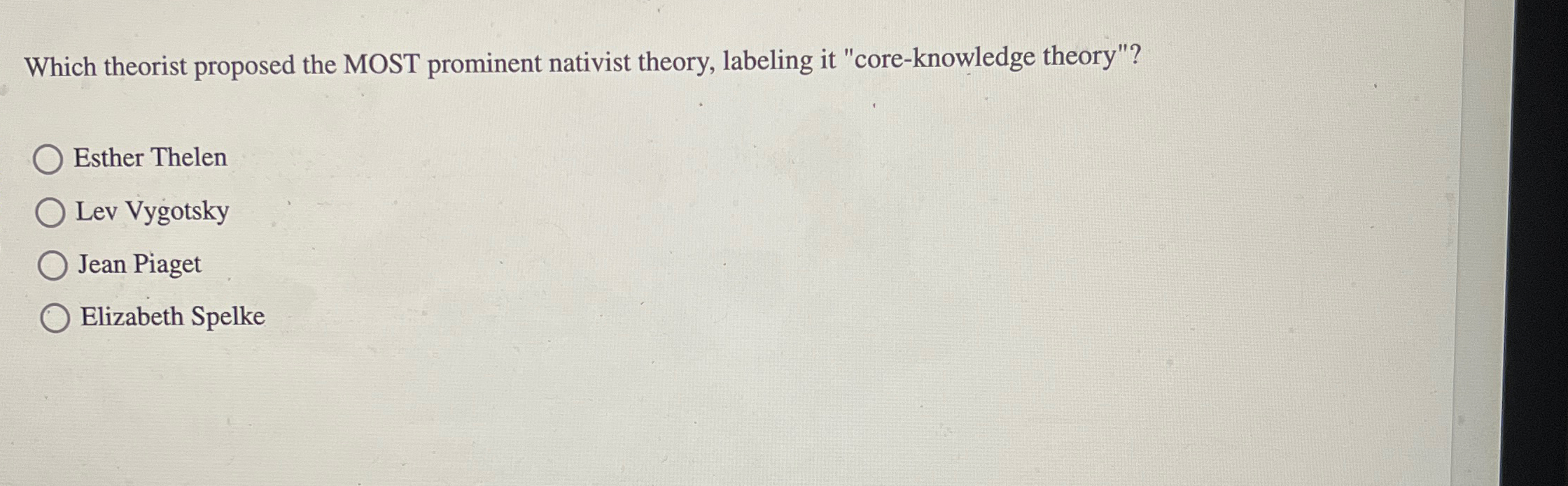 Solved Which theorist proposed the MOST prominent nativist | Chegg.com