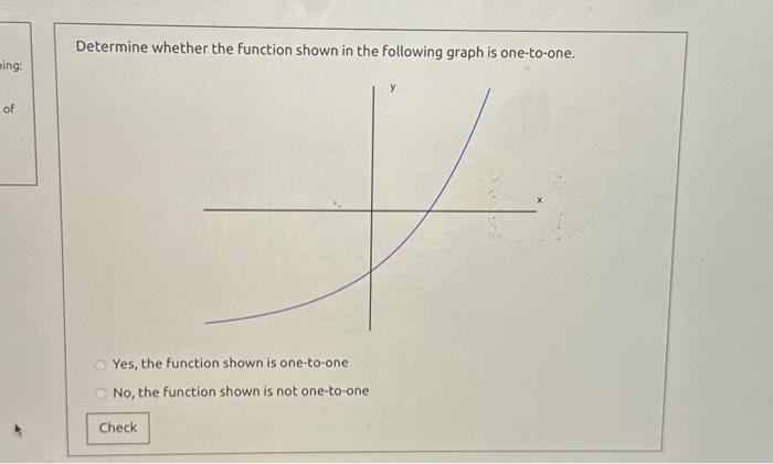 Solved Determine whether the function shown in the following | Chegg.com