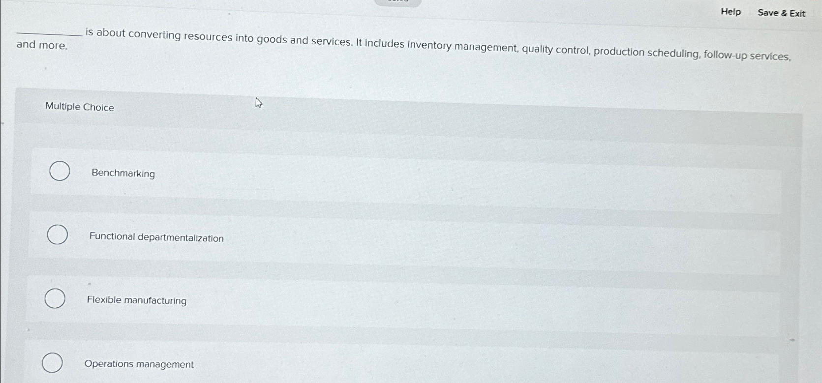 Solved HelpSave & Exitis about converting resources into | Chegg.com