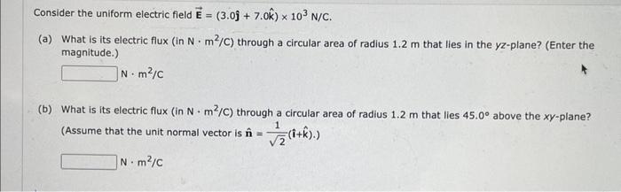 Solved Consider the uniform electric field | Chegg.com