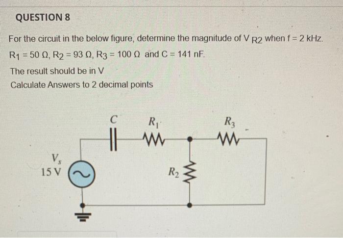 [Solved]: Solve Question (1 , 8 , 9) In the below figure, de
