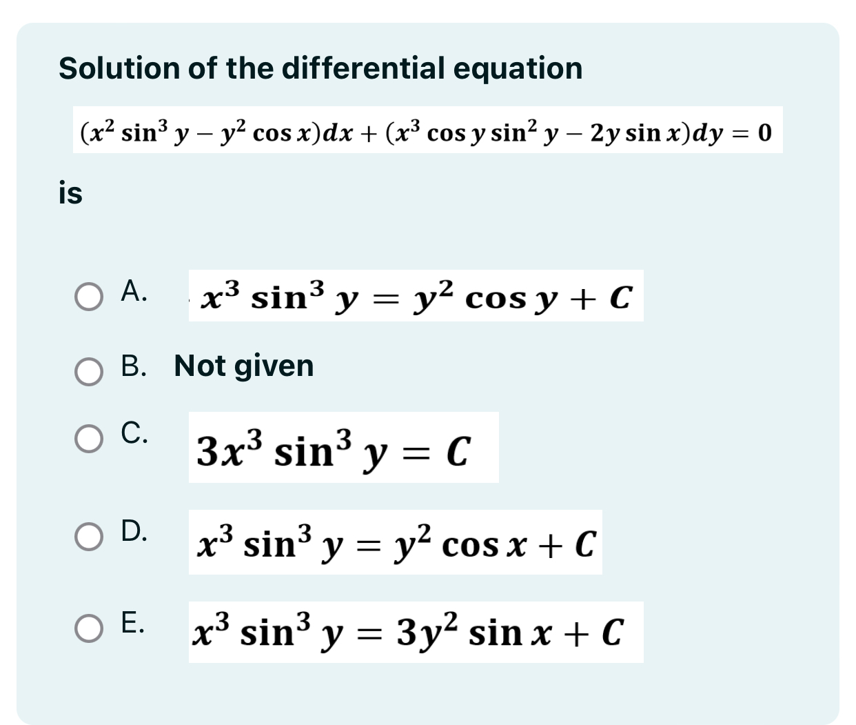 Solved Solution of the differential | Chegg.com