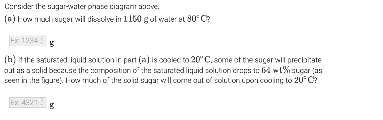 Solved Consider the sugar-water phase diagram above.(a) ﻿How | Chegg.com