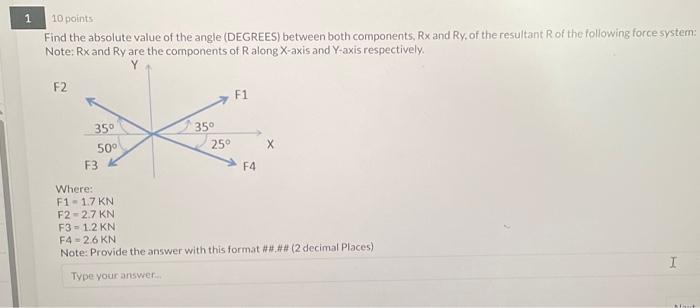 Solved Find the absolute value of the angle (DEGREES) | Chegg.com