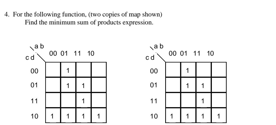 Solved 4. For the following function, (two copies of map | Chegg.com