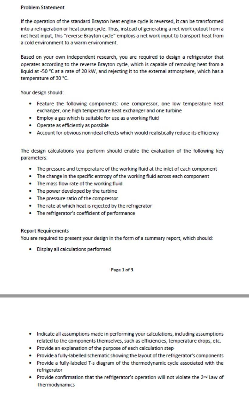 Solved Problem Statement If the operation of the standard | Chegg.com