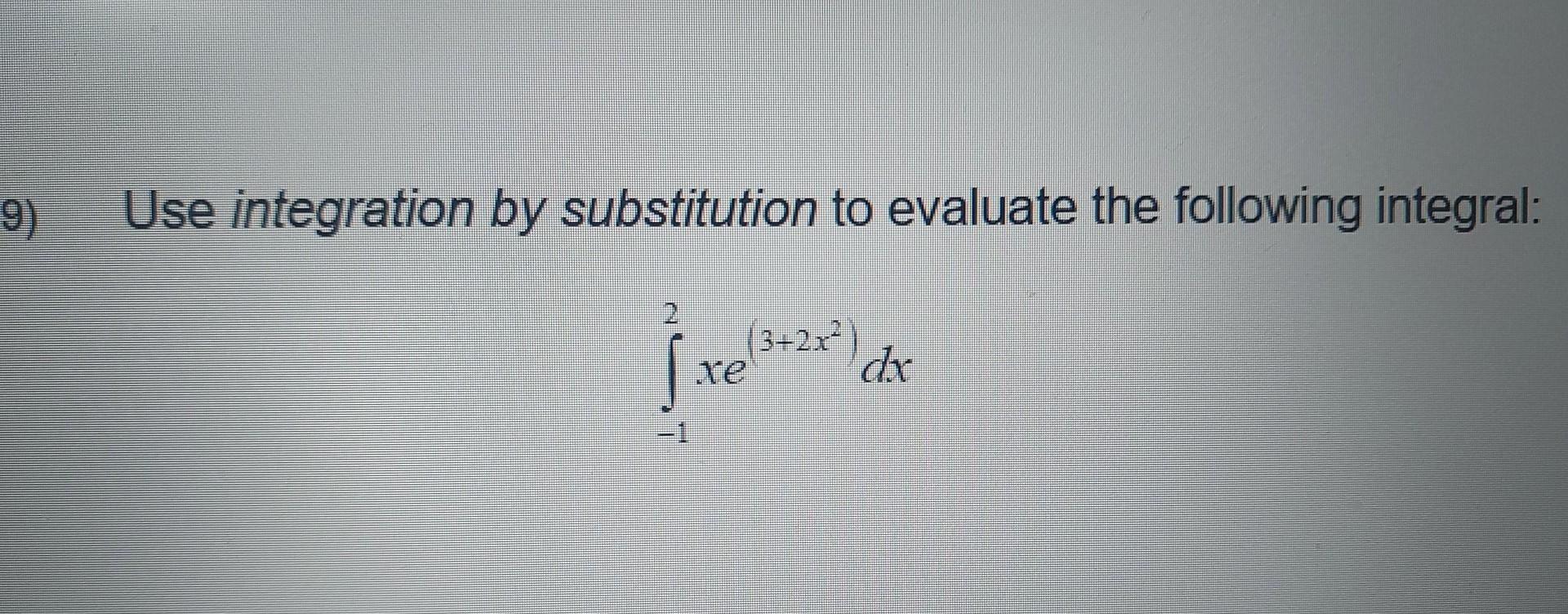 Use integration by substitution to evaluate the | Chegg.com