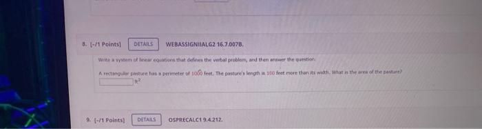 Solved 3. L-11 Points) DETAILS WEBASSIGNIIALG2 16.7.0078 wie | Chegg.com