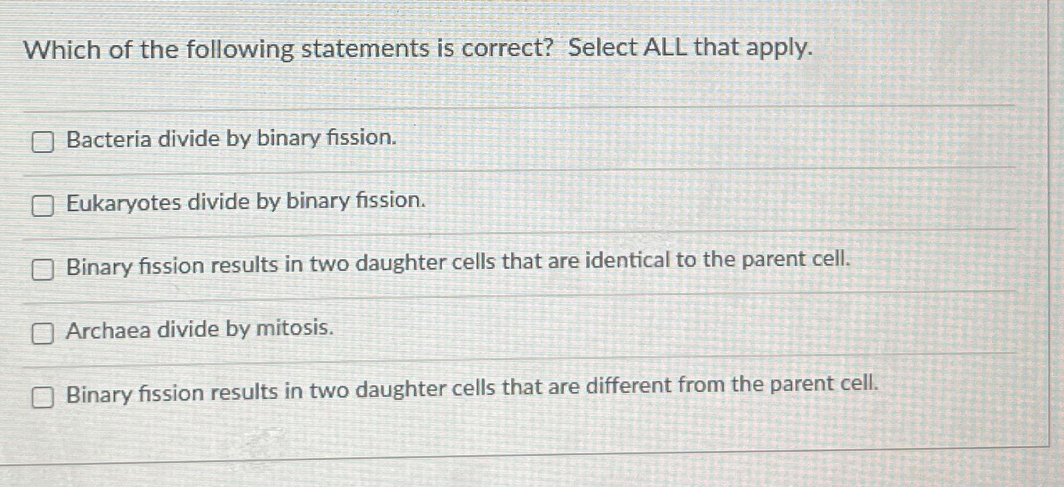 Solved Which of the following statements is correct? Select | Chegg.com