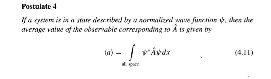 Solved If a system is in a state described by a normalized | Chegg.com