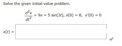 Solved Solve the given initial-value | Chegg.com