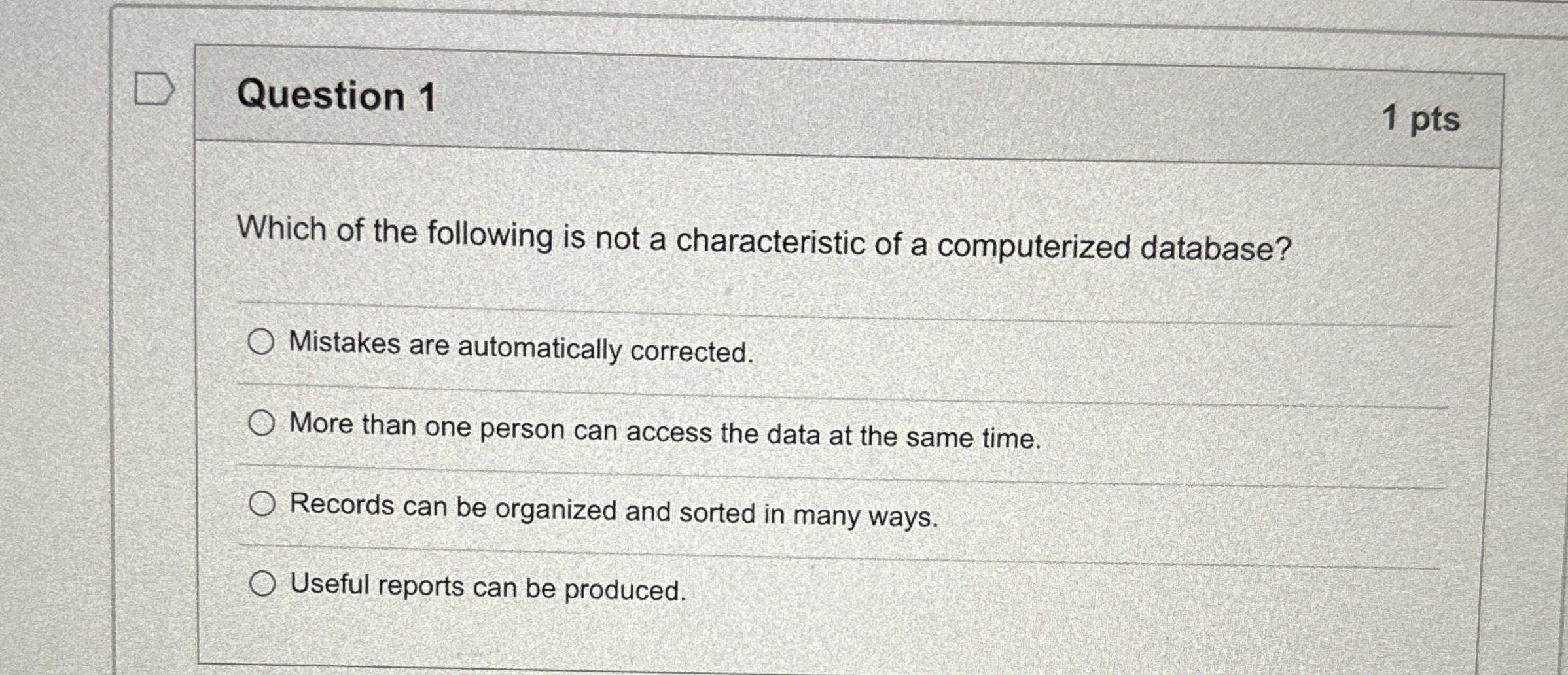 Solved Question 11 ﻿ptsWhich of the following is not a | Chegg.com