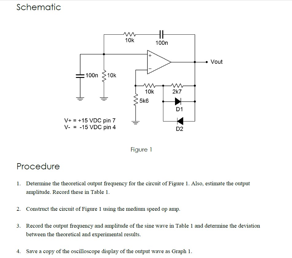 [Solved]: Schematic Figure 1 Procedure 1. Determine the the