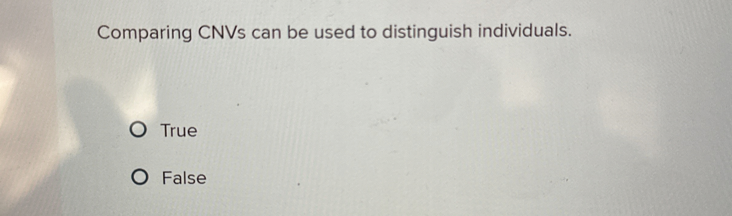 Solved Comparing CNVs can be used to distinguish | Chegg.com