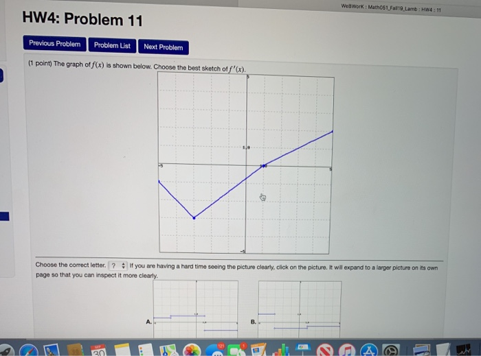 Solved WeWork: Maths 9 Lamb: 4:11 HW4: Problem 11 Previous | Chegg.com Solved WeWork: Maths 9 Lamb: 4:11 HW4: Problem 11 Previous | Chegg.com