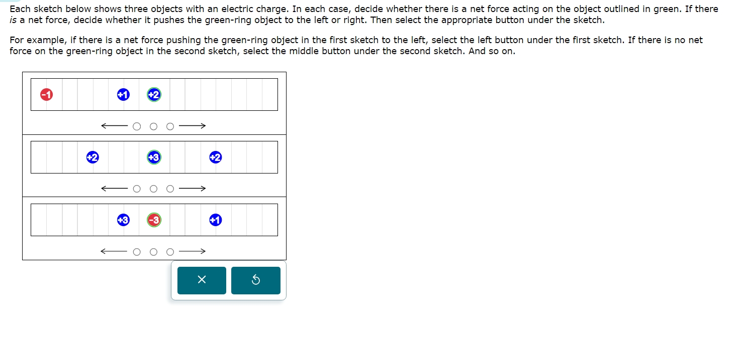 Solved Each sketch below shows three objects with an | Chegg.com