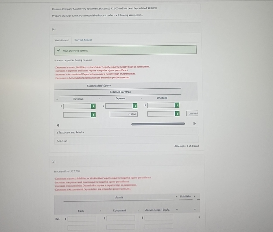 Solved Bionam Company has delven equipment that cost $47,500 | Chegg.com